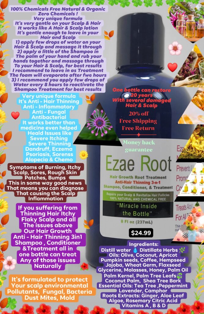 Ezae Roots: Hair Growth Root Treatment Anti-Hair Thinning 3in1 Shampoo ...